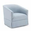 Home Square Polyester Fabric Swivel Accent Chair in Sky Blue - Set of 2 ...