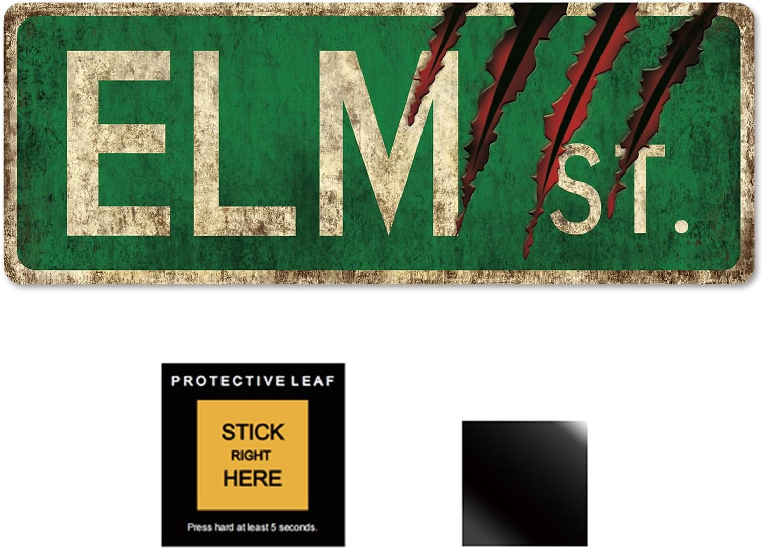 Elm Street Sign,16X6, Comes With Strong Magnet For Easy Hanging, Horror ...