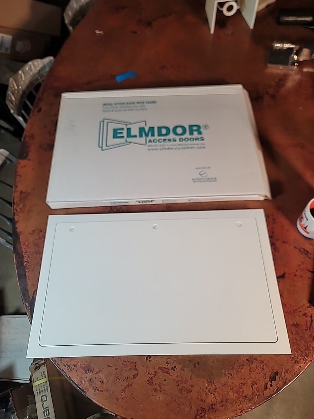 Elmdor Dry Wall Access Door, 14"x24" White Prime Coat Screwdriver Lock ...