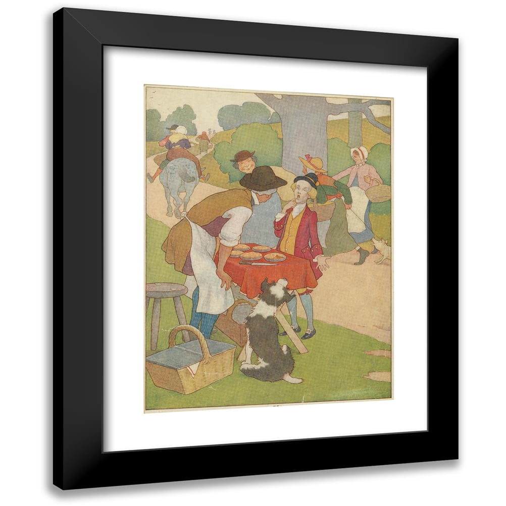 Elmer Boyd Smith 11x14 Black Modern Framed Museum Art Print Titled - Says the Pieman to Simple ...