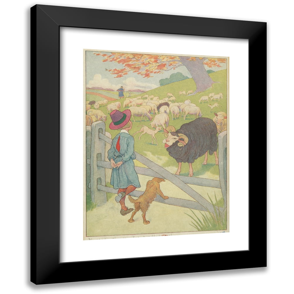 Elmer Boyd Smith 12x14 Black Modern Framed Museum Art Print Titled - ‘Yes Marry, Sir, Three Bags ...