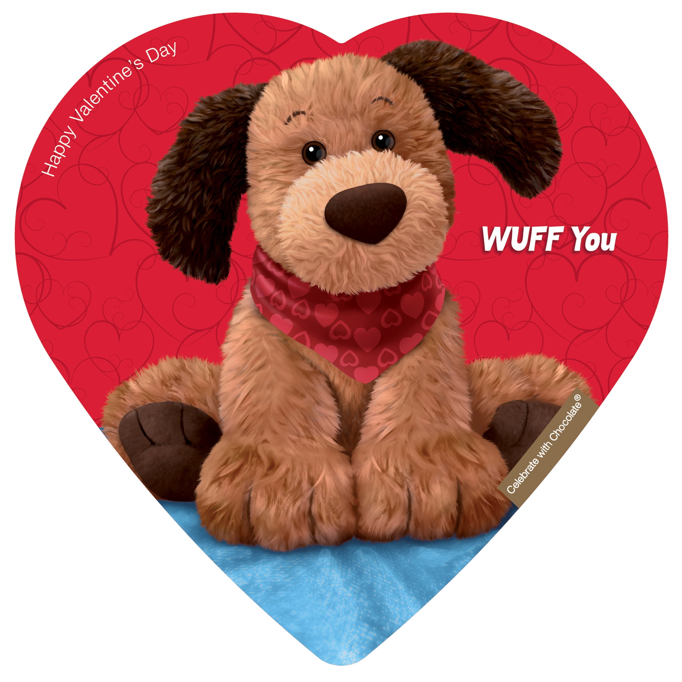 Elmer Chocolate Assorted Chocolate Comic Puppy Heart 2oz 5 Pieces ...