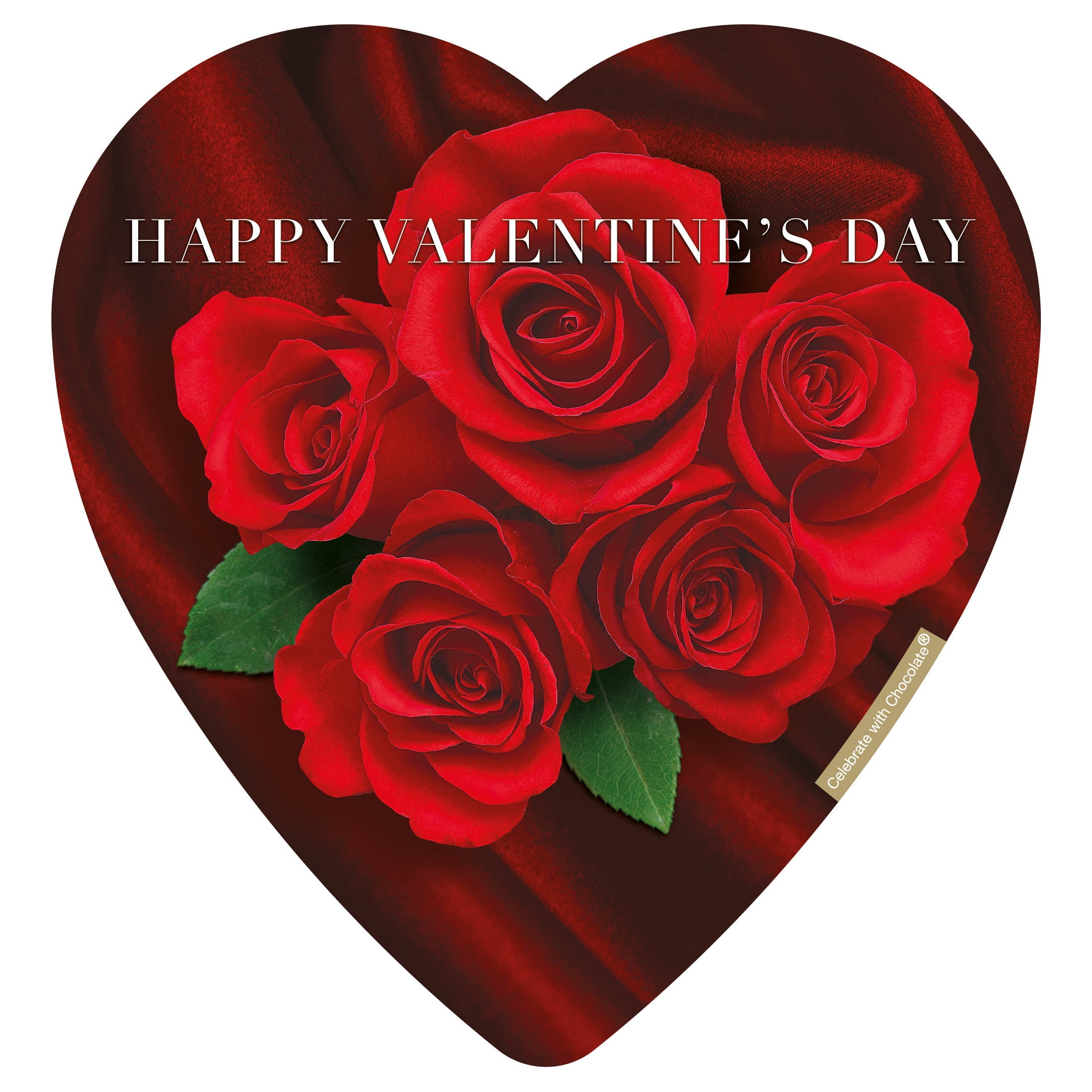 Elmer Chocolate Assorted Chocolate Photo Rose III Heart 6oz 15 Pieces ...