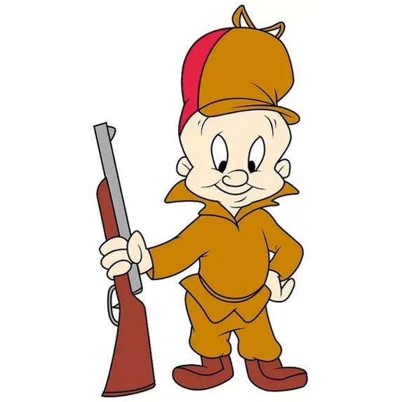 Elmer Fudd Hunter Cartoon Removable Wall Sticker Decalphone Decal Water ...