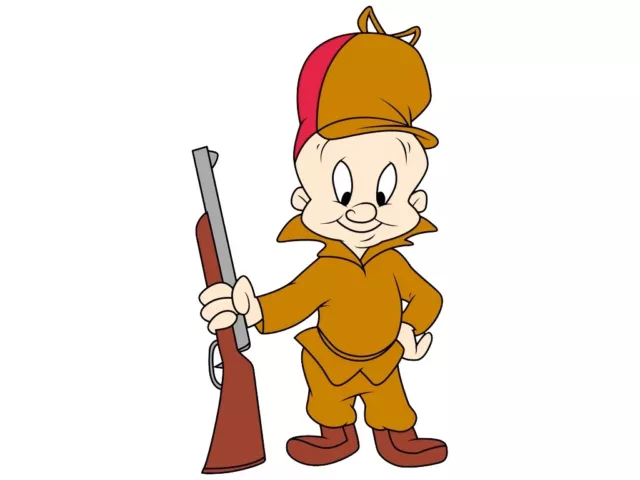 Elmer Fudd Sticker Looney Tunes Phone Decal Water Bottle Stickers Car ...