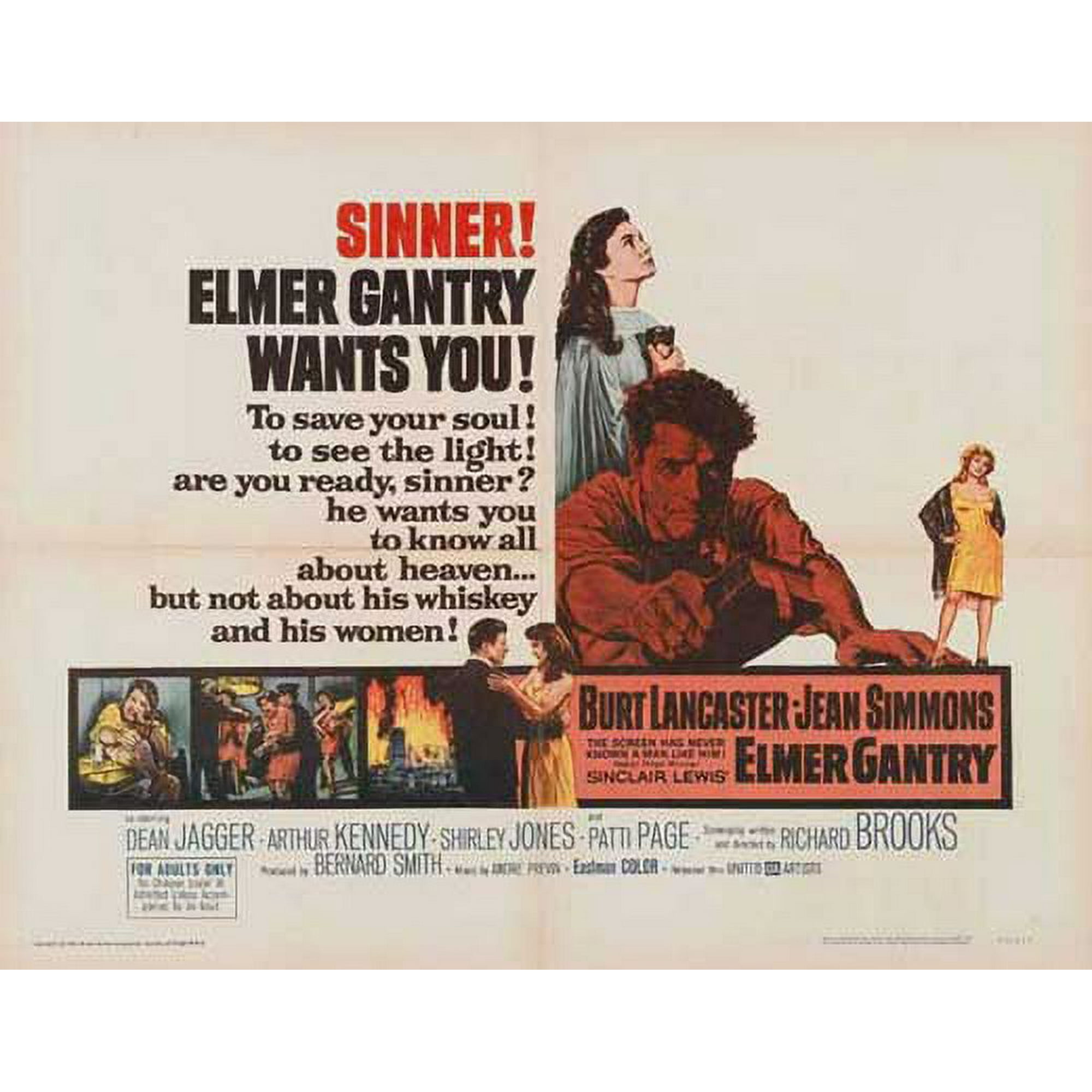 Elmer Gantry Movie Poster