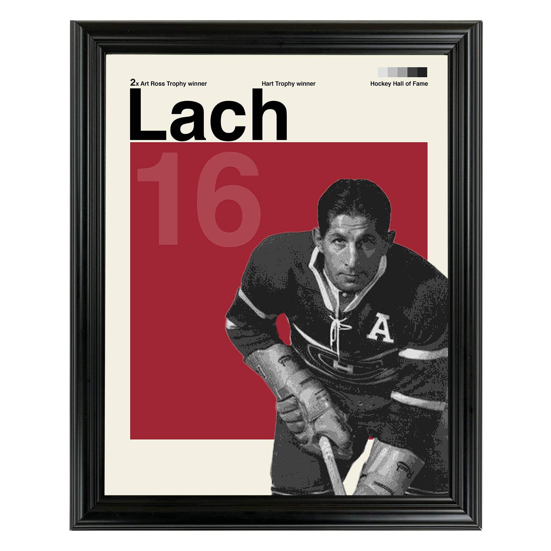 Elmer Lach Framed Sports Art Photo by Thomas Maxwell - Walmart.com
