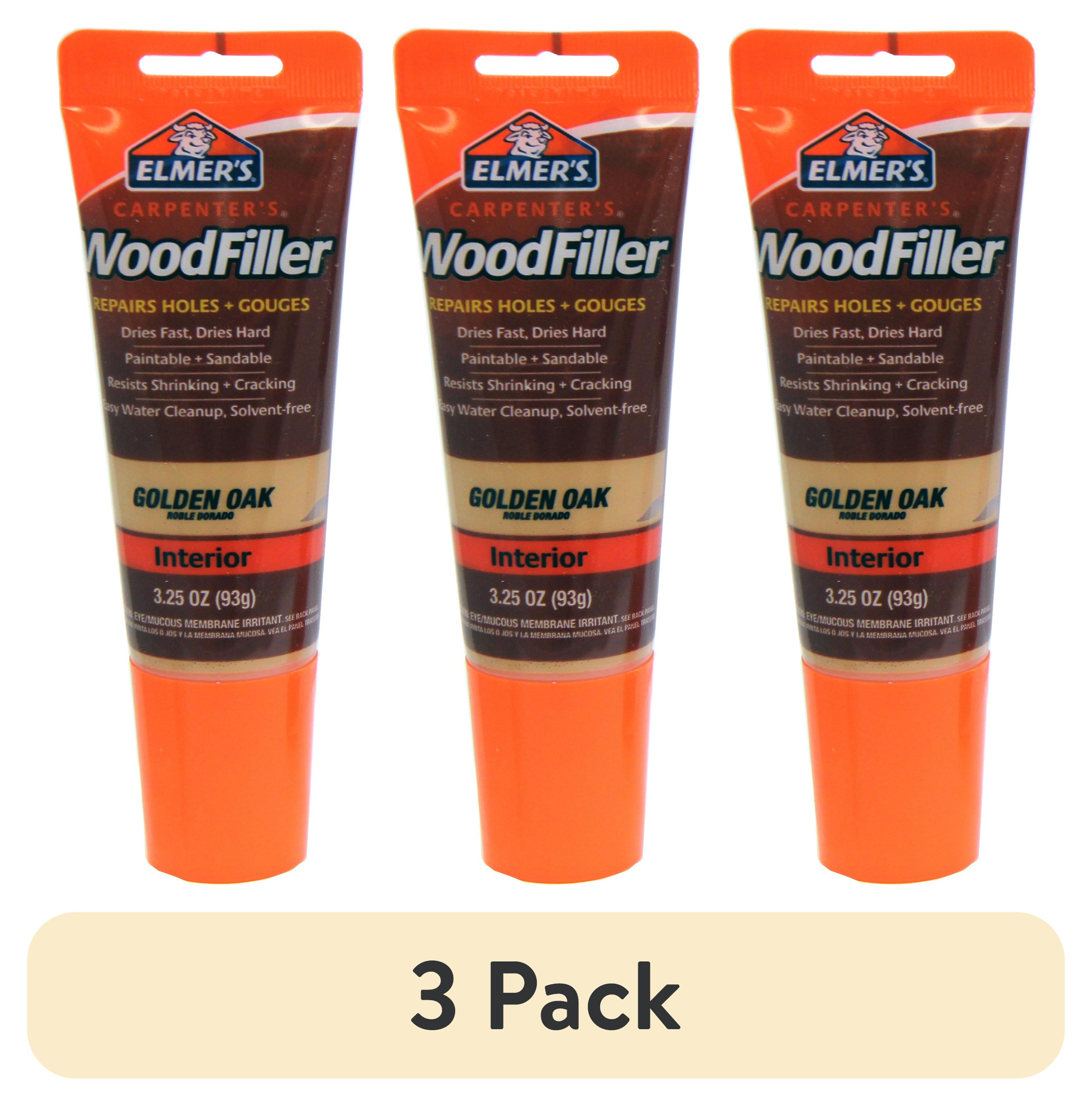 (3 pack) Elmer's Carpenter's Wood Filler Golden Oak Caulk - Walmart.com