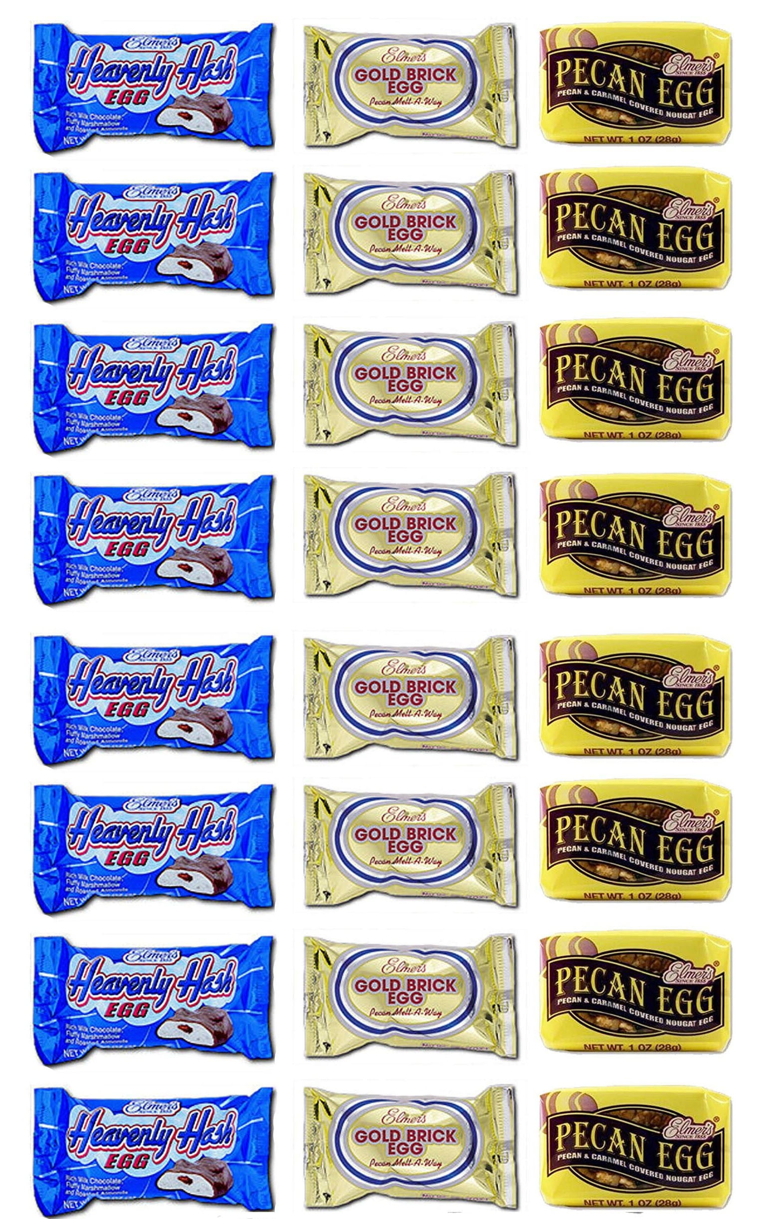 Elmer's Chocolate Heavenly Hash Eggs, Gold Brick Eggs, & Pecan Eggs 8 ...