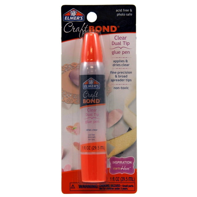 Elmer's Clear Dual Tip Glue Pen, 1 Count, 1 oz. - Walmart.com