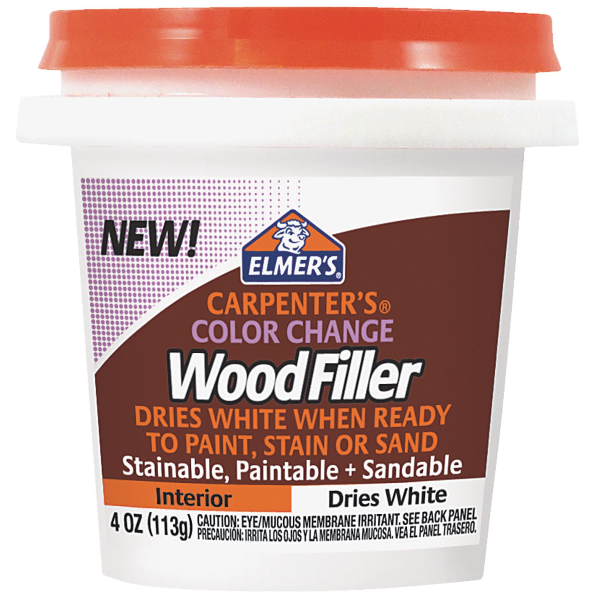 Elmer's Color Change Wood Filler 4oz-White - Walmart.com