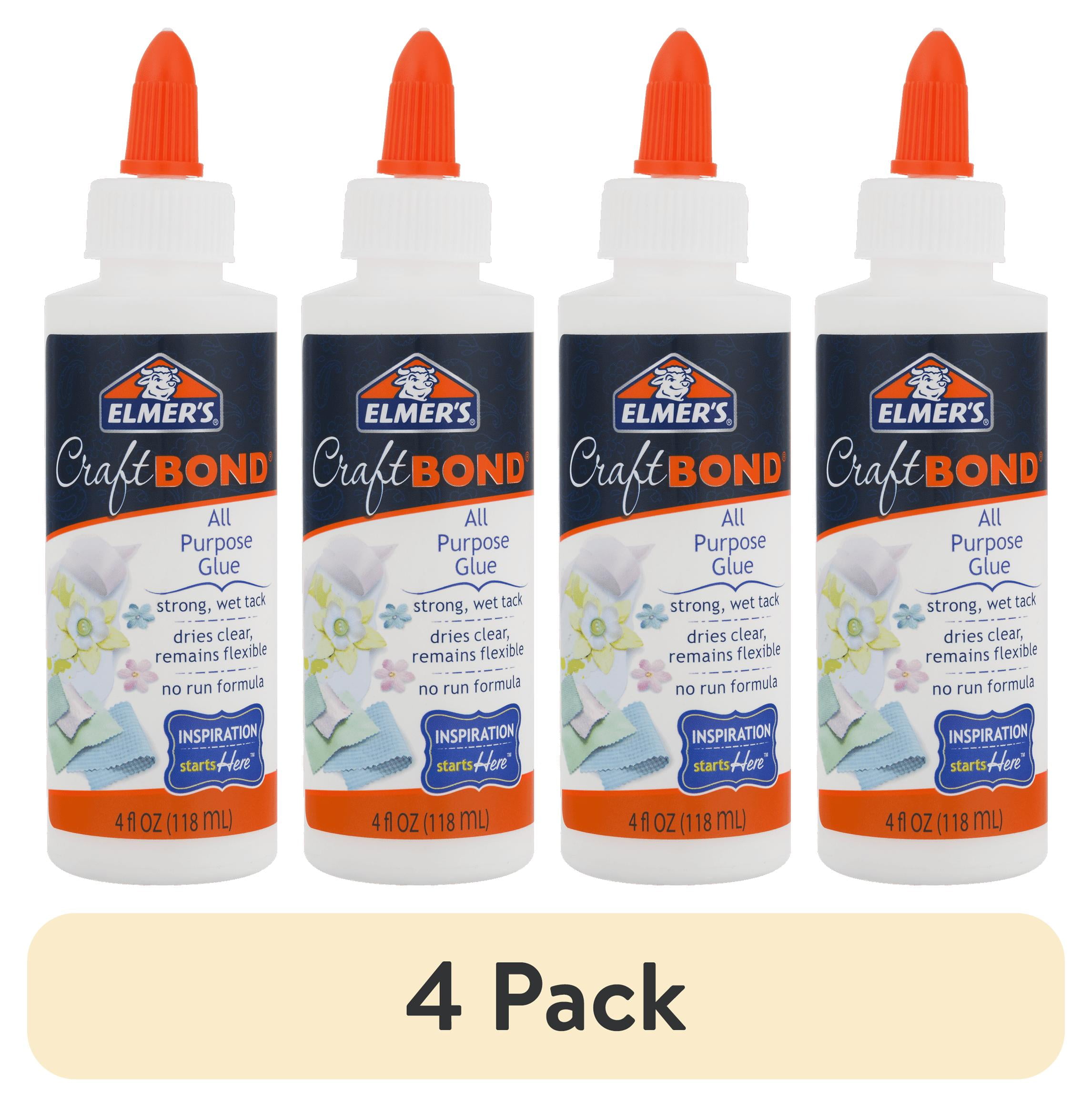(4 pack) Elmer's Craft Bond All Purpose Craft Glue, 4 Ounce - Walmart.com