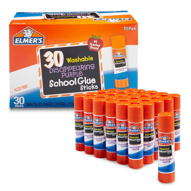 Elmer' Purple Glue Sticks - Glue sticks for craft stores - Walmart ...