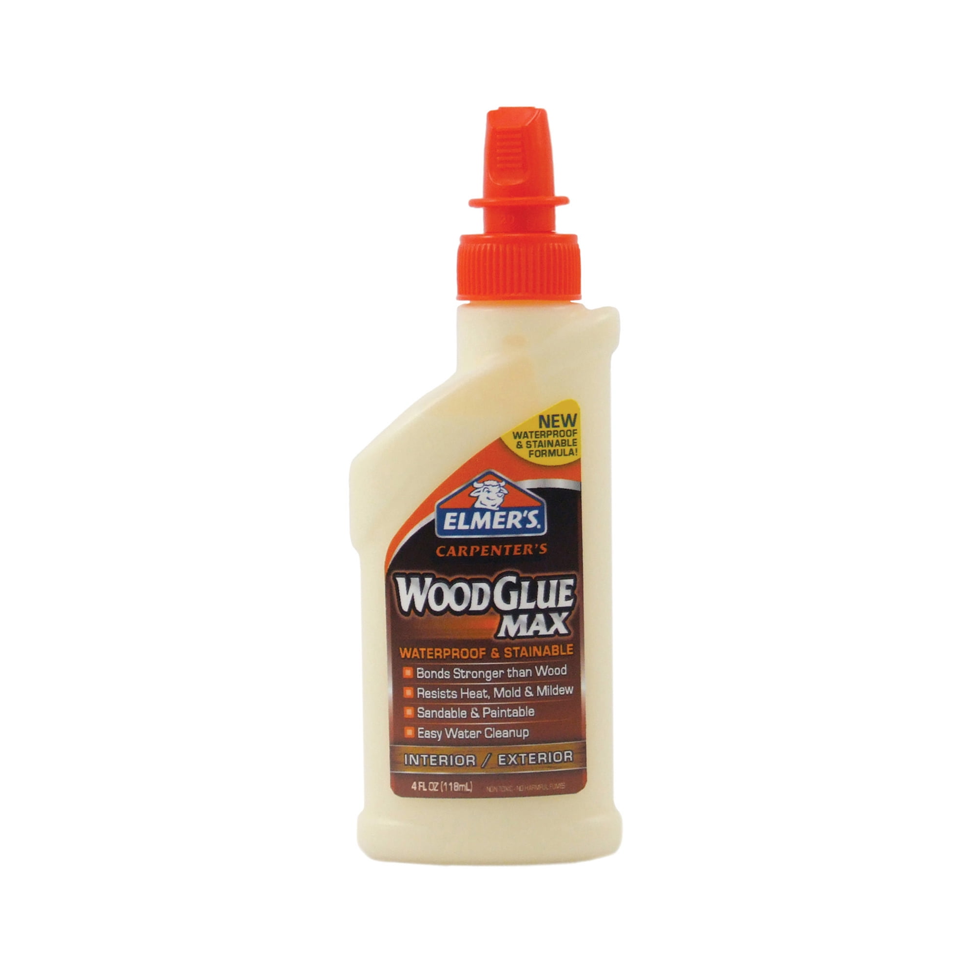 Elmer's E7290 Carpenter's 4 Oz Wood Glue Max for Interior and Exterior ...