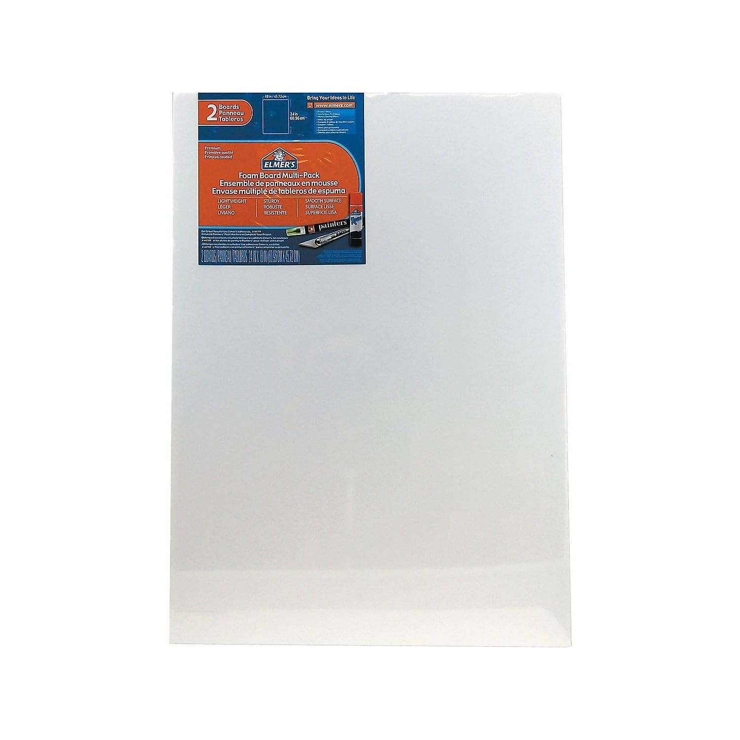 Elmer's Foam Display Boards 24" x 18" White 2/Pack (950023) 07010109 ...