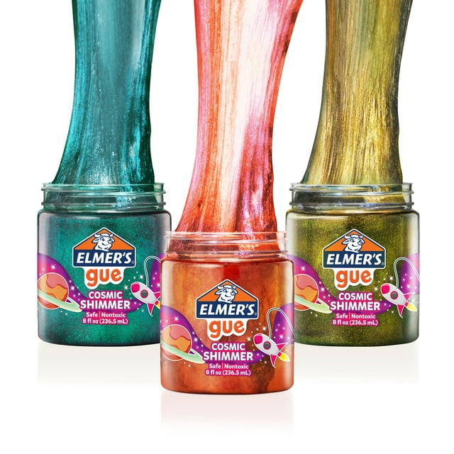 Elmer's Gue Premade Slime, Cosmic Shimmer Glitter Slime, Variety Pack ...