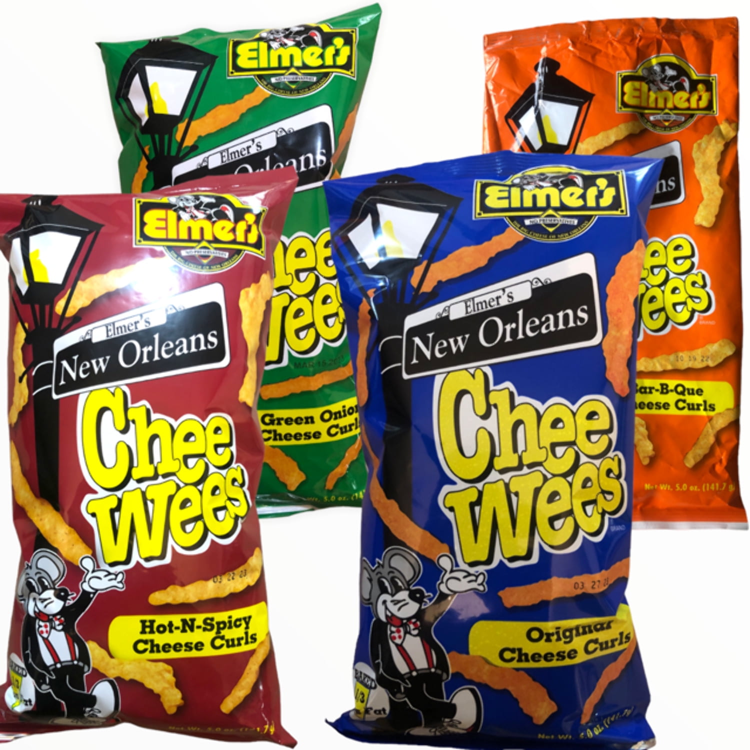 Elmer's New Orleans Chee Wee's -- BIG 4 (5oz / 4 Bags) - Walmart.com