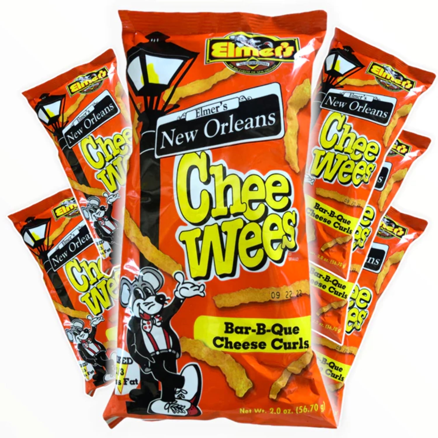 Elmer's New Orleans Chee Wees -- BBQ (2oz/6 Pack) - Walmart.com