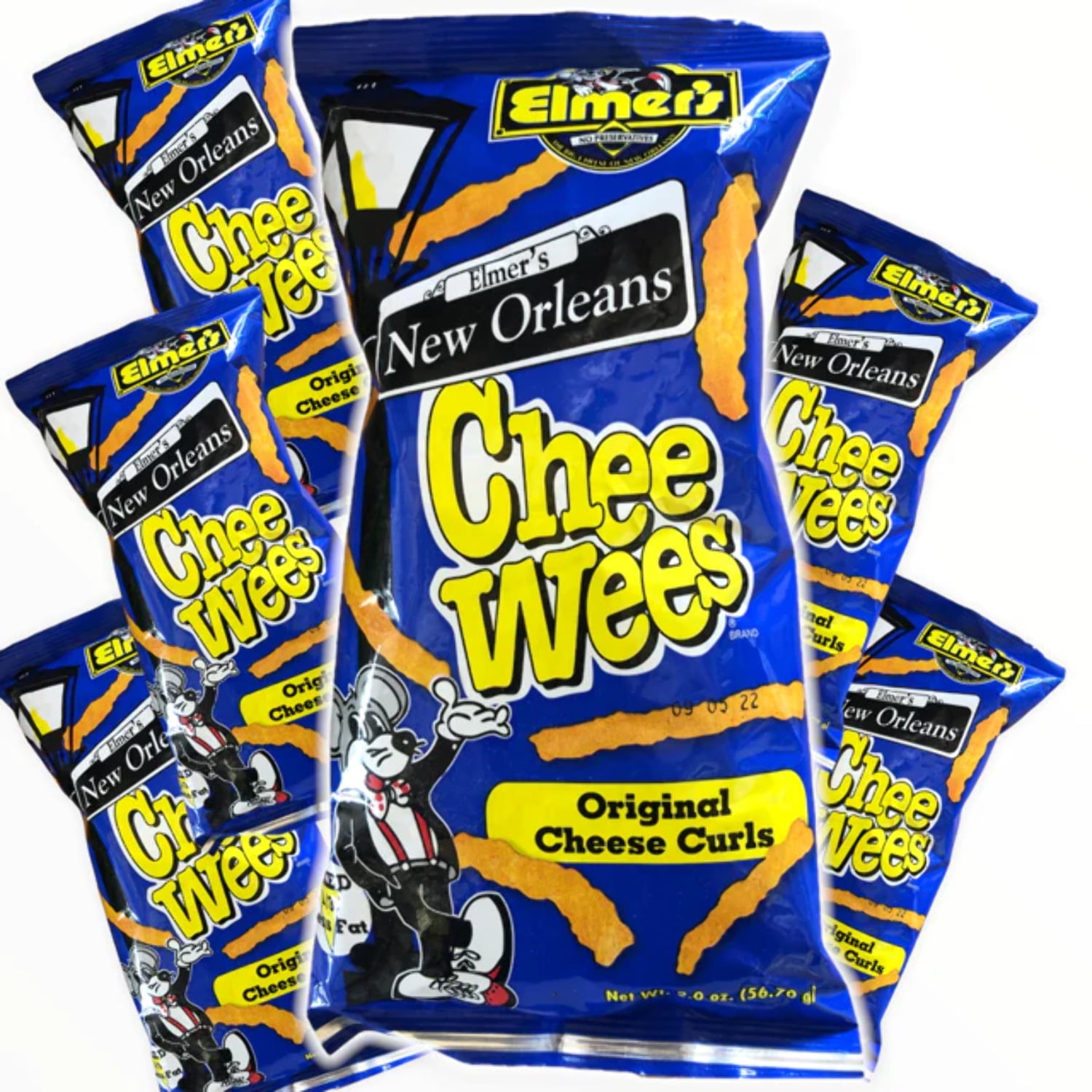 Elmer's New Orleans Chee Wees -- Original (2oz /6 Bags) - Walmart.com