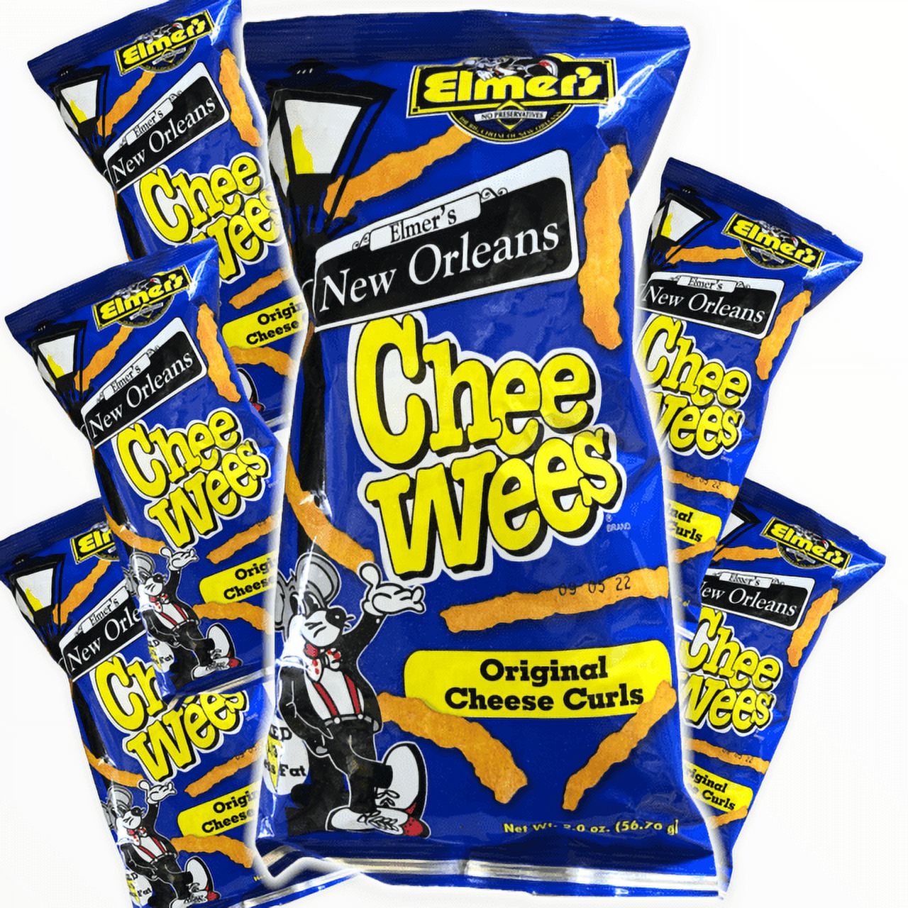Elmer's New Orleans Chee Wees -- Original (2oz /6 Bags) - Walmart.com