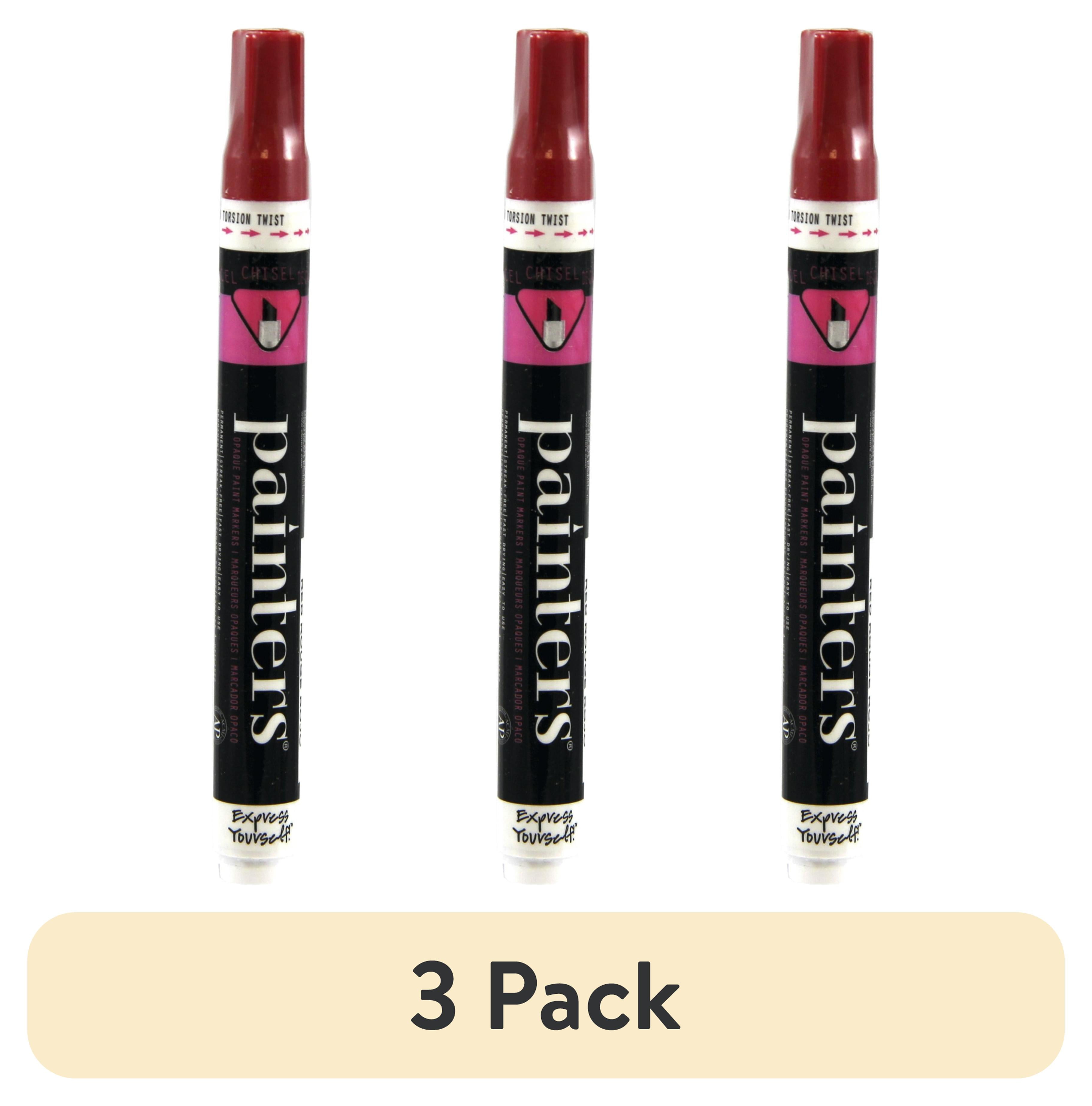 (3 pack) Elmer's Painters Opaque Paint Marker, Chisel Tip, Red, 1 Count ...