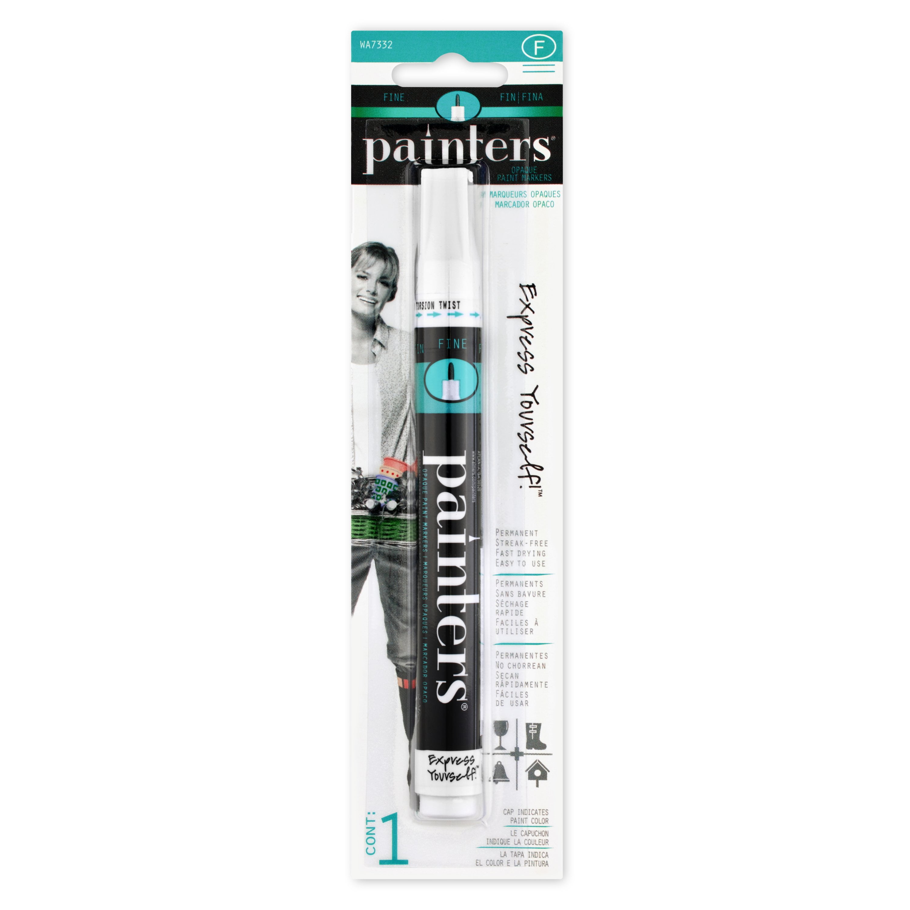 Elmer's Painters Opaque Paint Marker, Fine Point, White, 1 Count ...