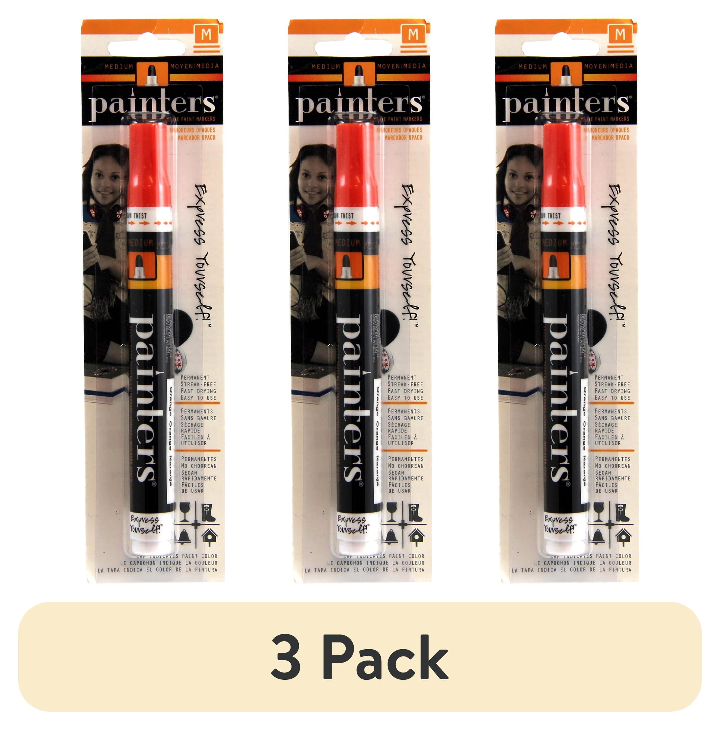 (3 pack) Elmer's Painters Opaque Paint Marker, Medium Point, Orange, 1 ...