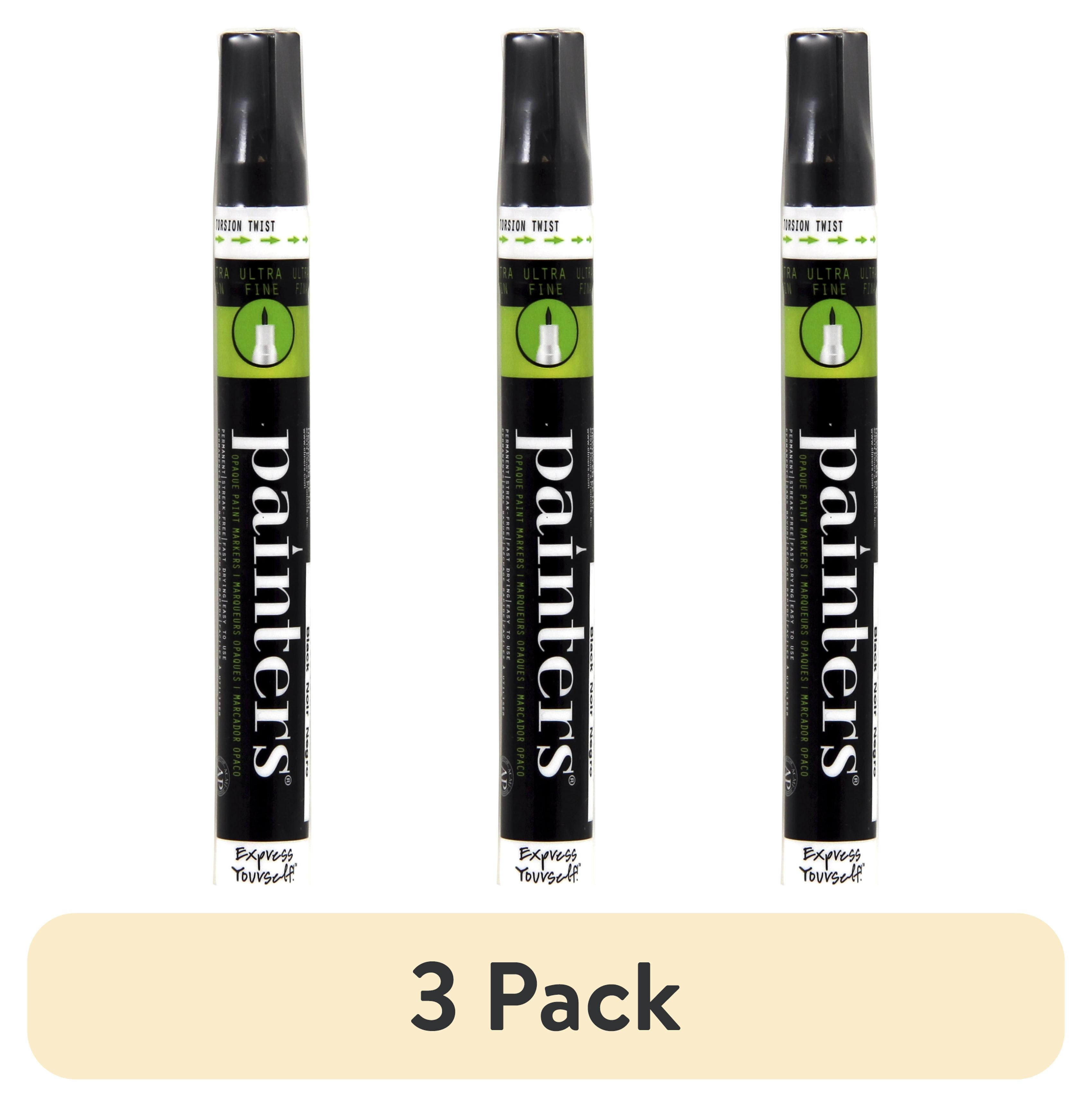(3 pack) Elmer's Painters Opaque Paint Marker, Ultra-Fine Point, Black ...