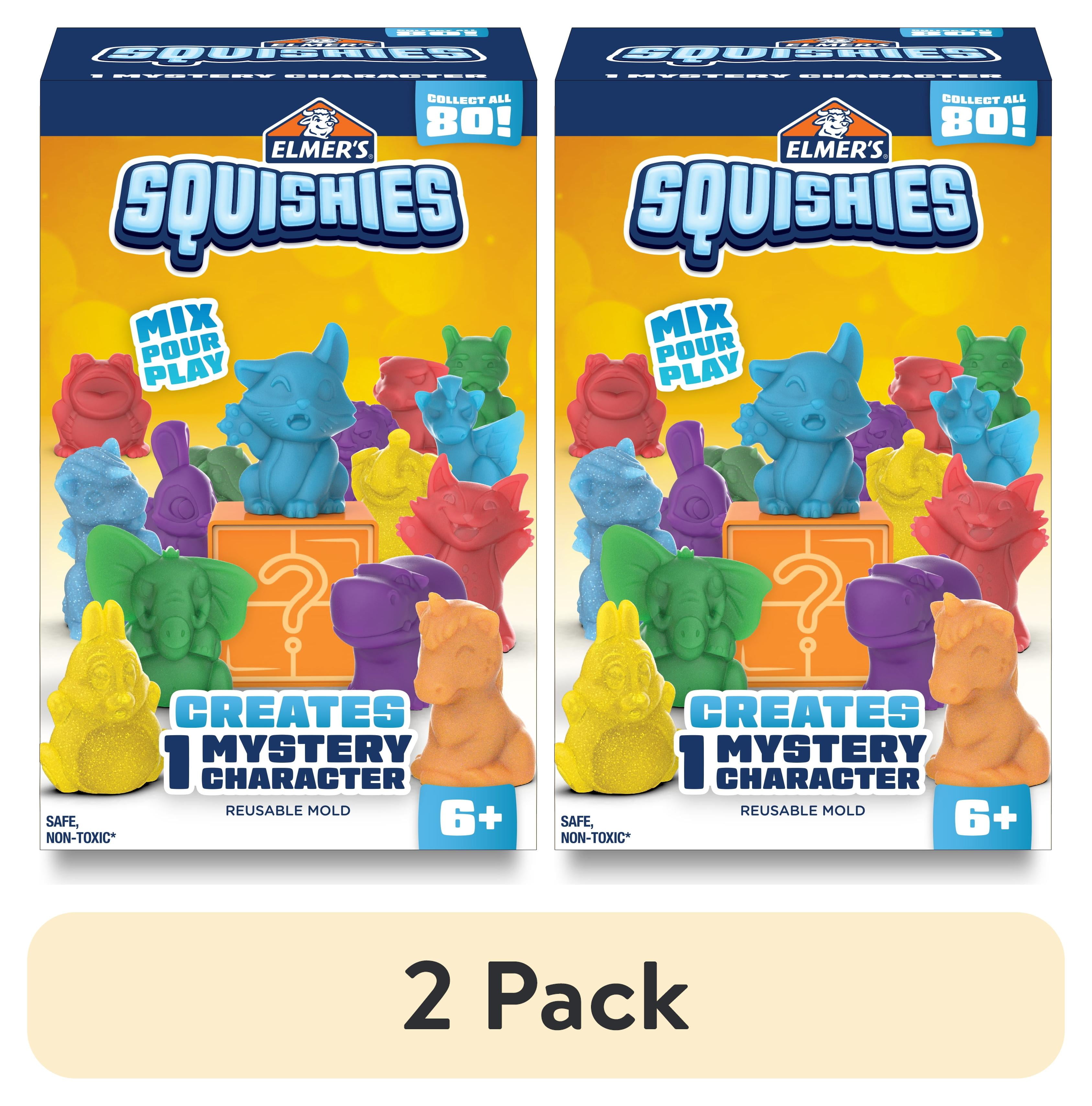 (2 pack) Elmer’s Squishies DIY Squishy Kids Toy Kit, 1 Count Mystery ...