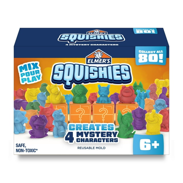 Elmer’s Squishies DIY Craft Kit, Squishy Toy Maker with Glue, 4 Count ...