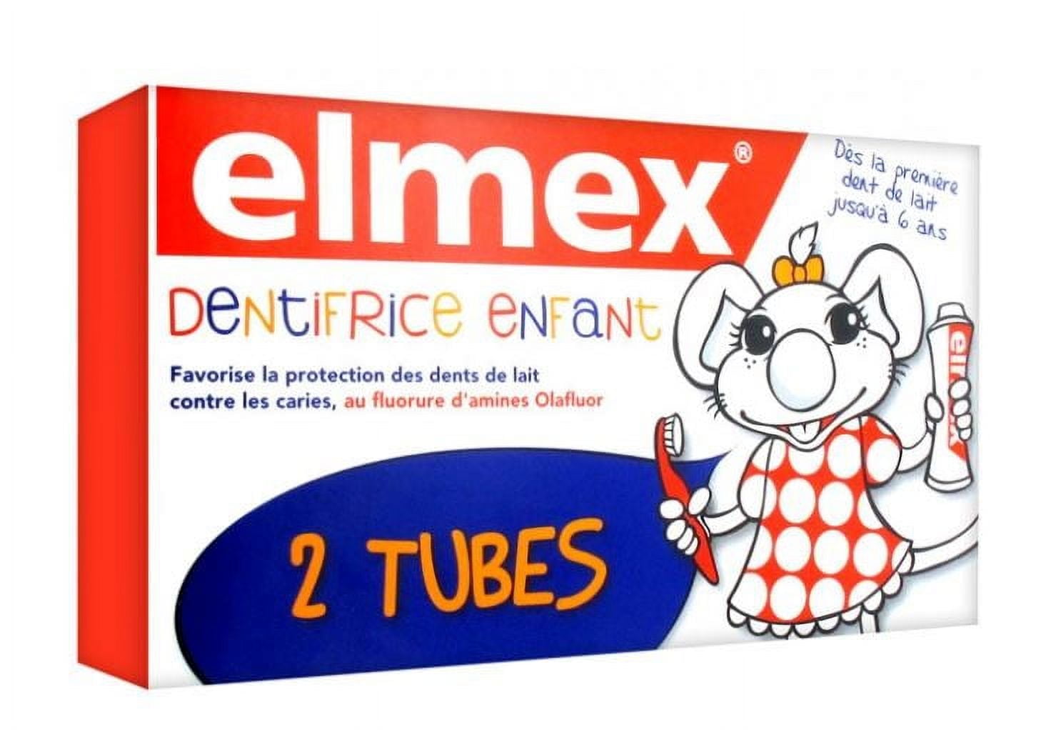 Elmex Kids Anti-Cavity Fluoride Toothpaste, 2 x 50ml (Ages 3 to 6 years ...