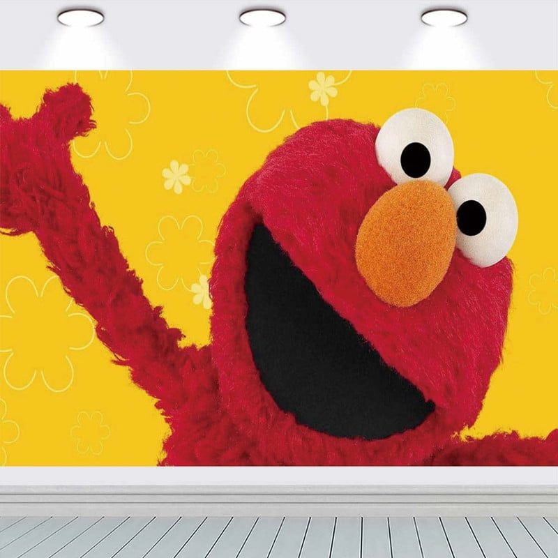 Elmo Backdrop Taspestry Banner Party Supplies Background Poster Decor ...