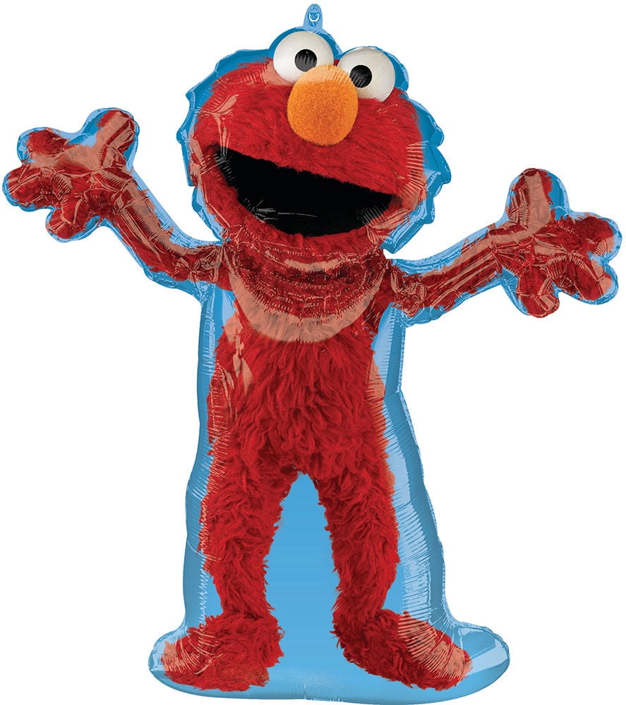 Elmo Figure Sesame Street 32" Birthday Party Mylar Foil Balloon ...