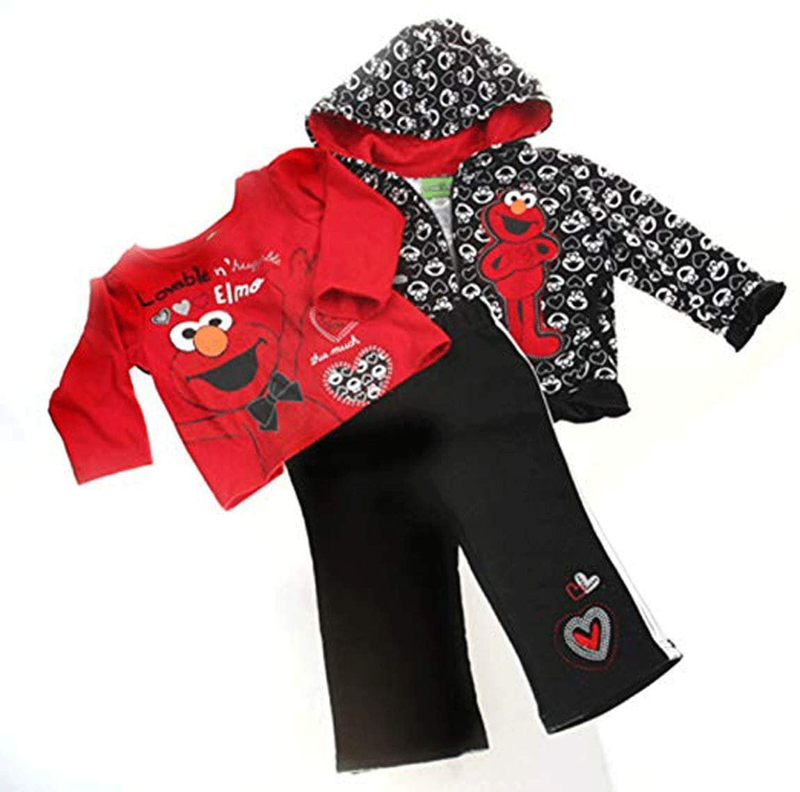 Elmo Infant Girls 3pc Set' 'I Heart Elmo'' 12Mos - Walmart.com