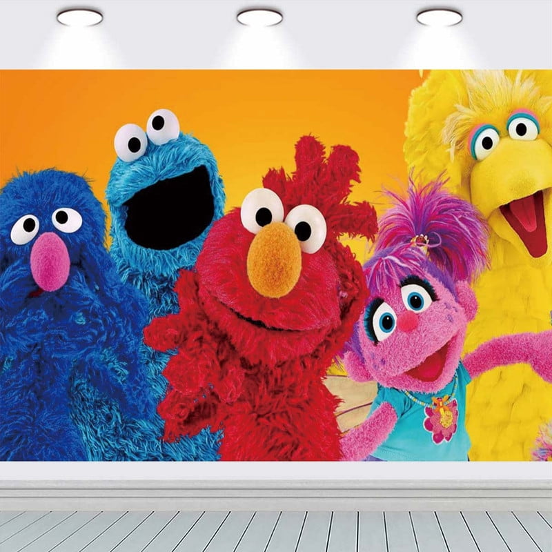 Elmo Party Supplies Taspestry Poster Banner Backdrop Background Wall ...