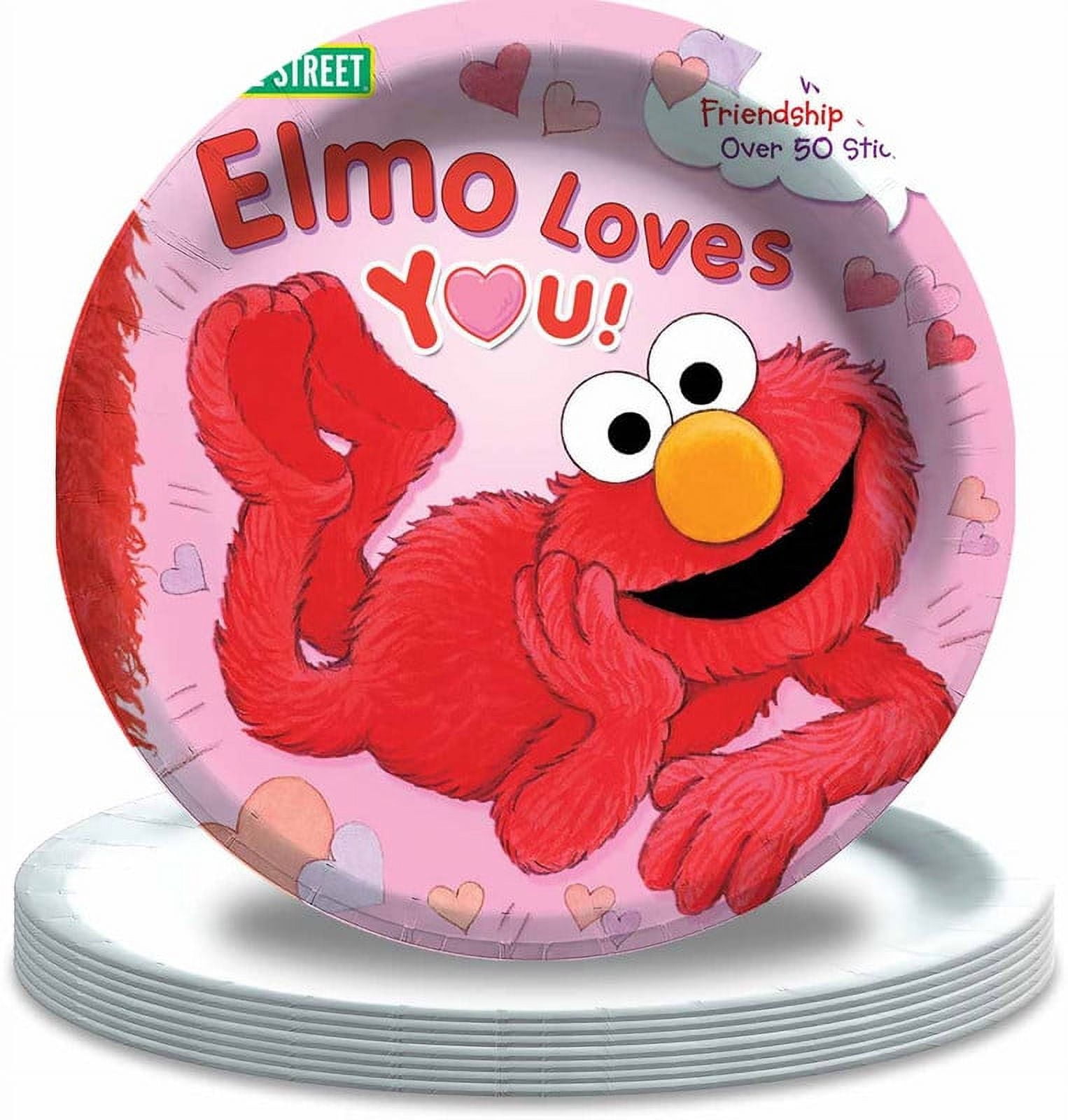Elmo Plates Party Supplies Birthday Dinnerware Decorations Tableware ...