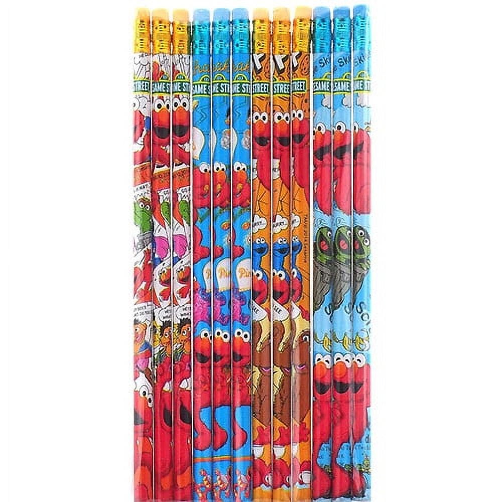 Elmo Sesame Street Character 12 Wood Pencils Pack - Walmart.com