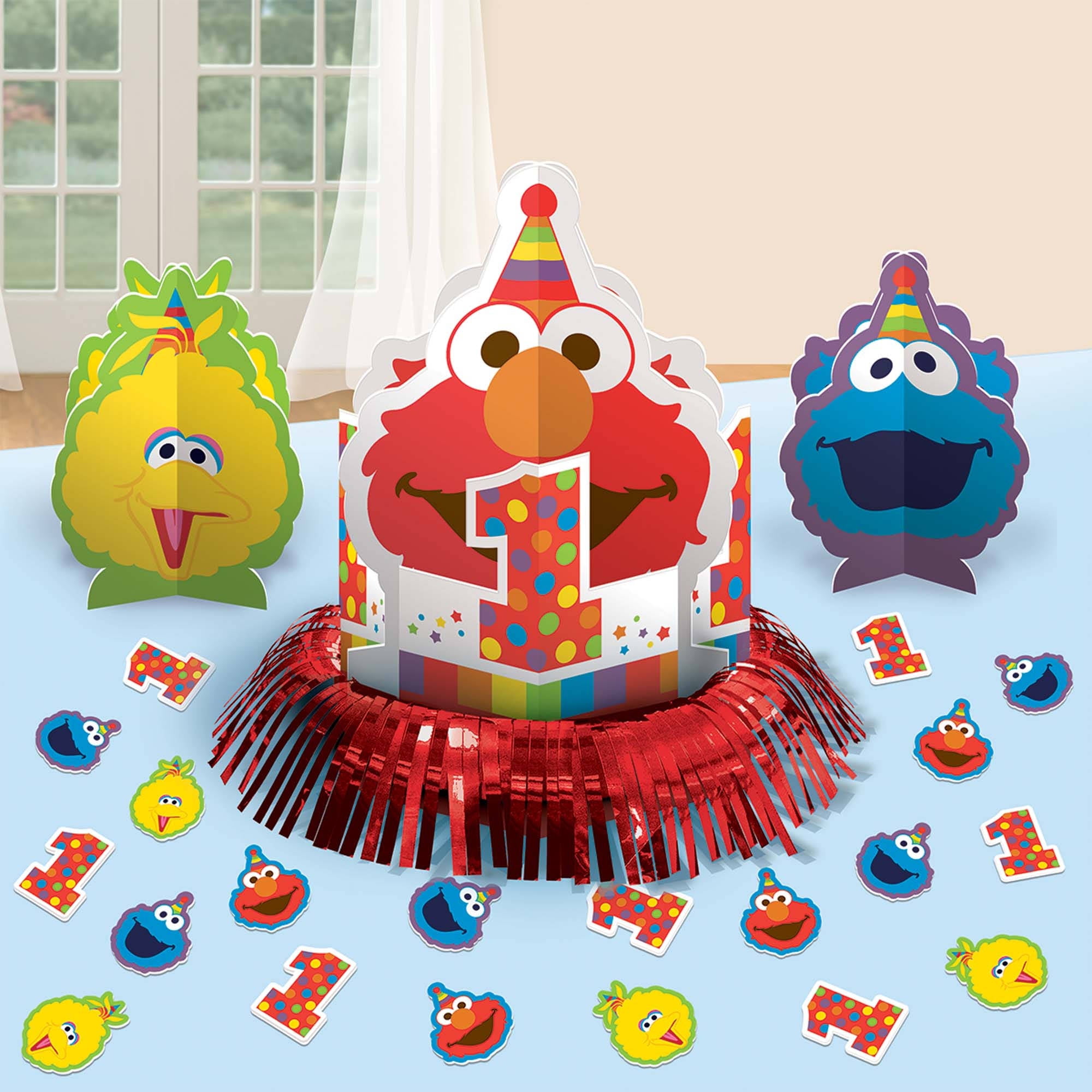 Elmo Turns One Table Decoration Kit - Walmart.com