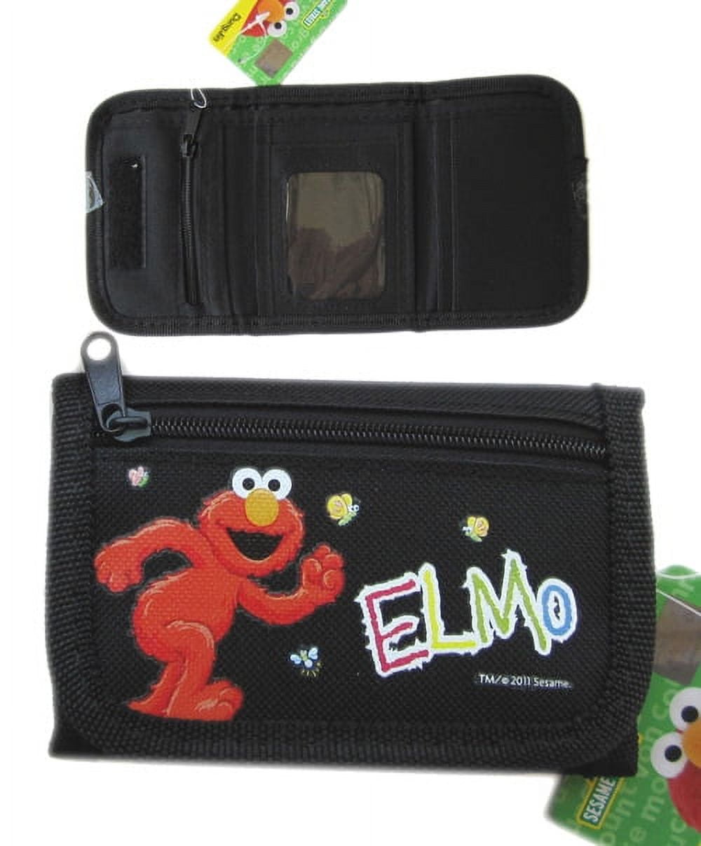 Elmo Wallet Sesame Street Wallet (Black) - Walmart.com
