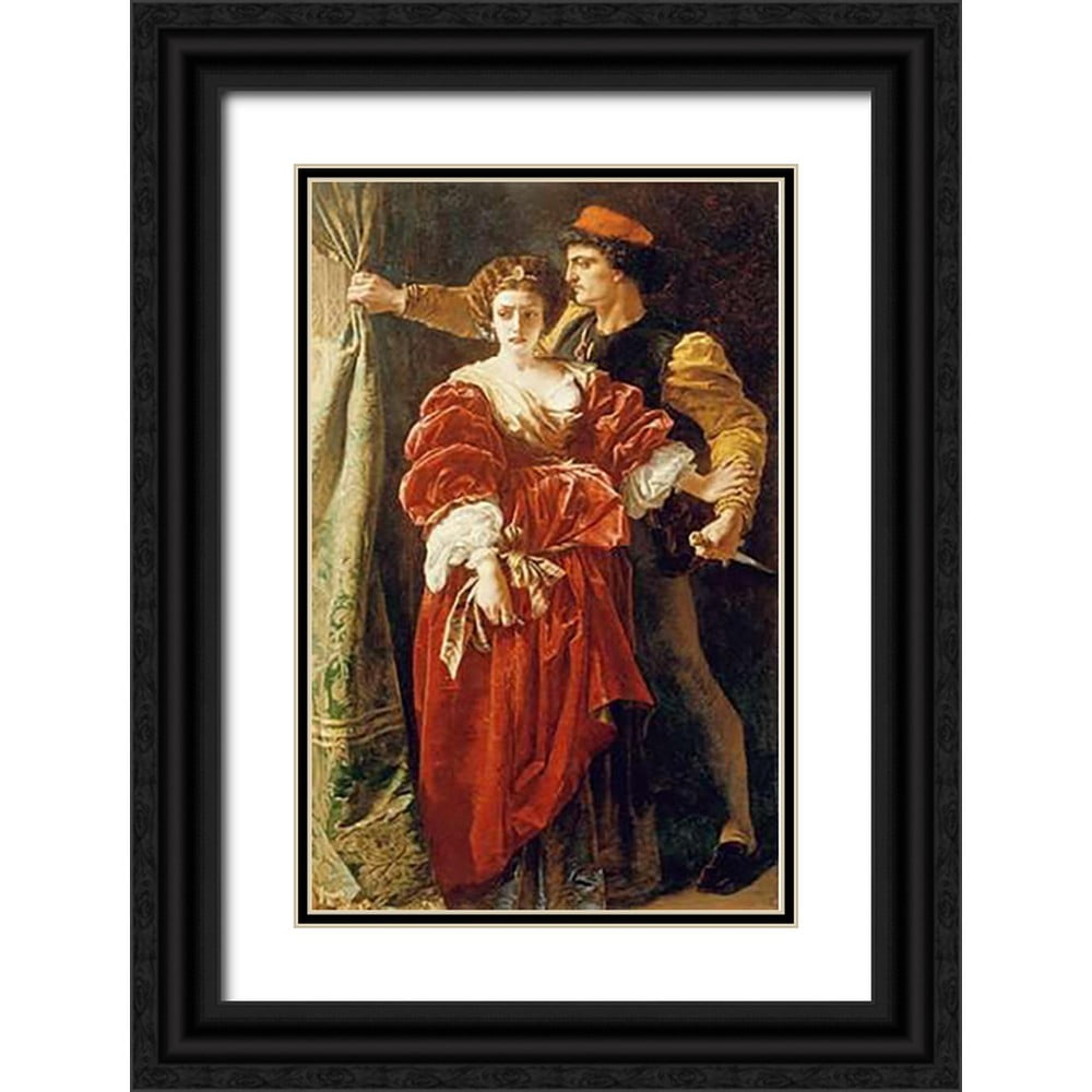 Elmore, Alfred 10x14 Black Ornate Wood Framed with Double Matting ...