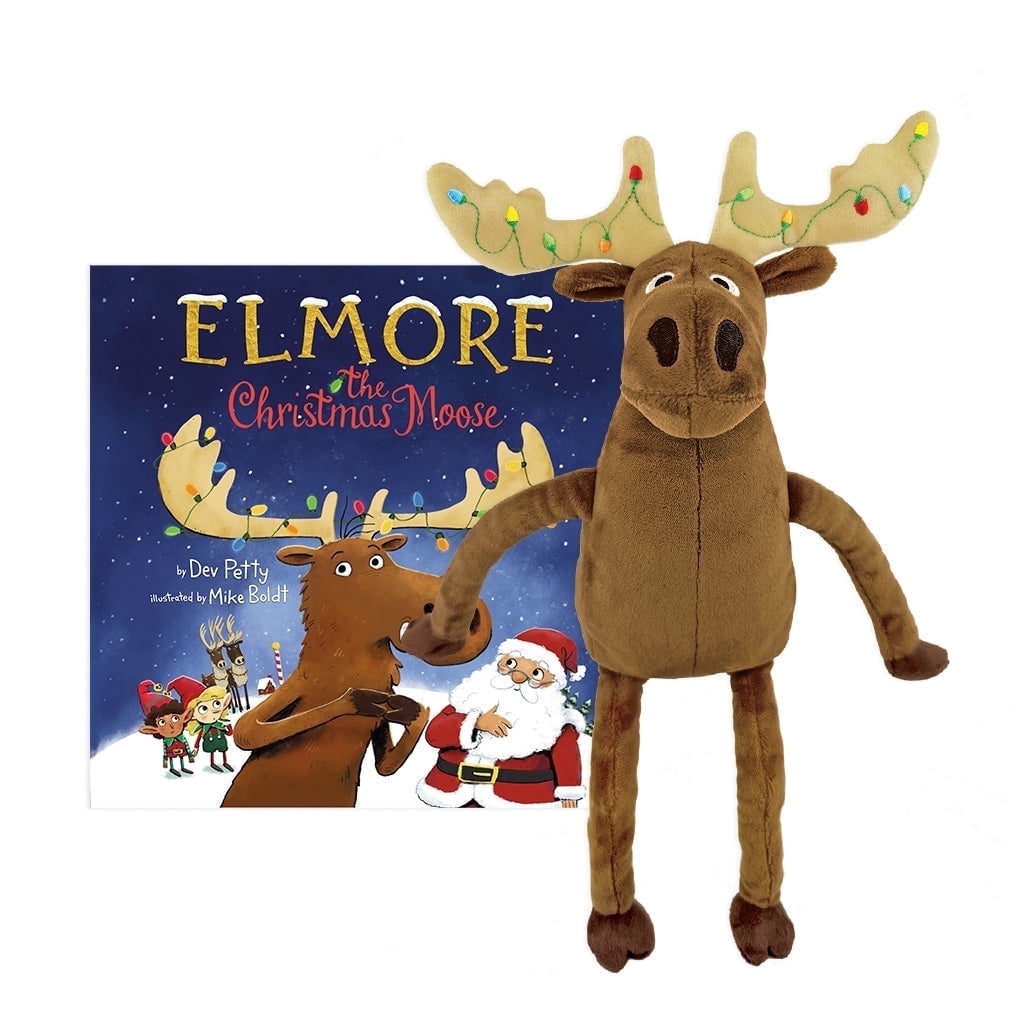 Elmore the Christmas Moose 14" Plush & Hardcover Book Set - Walmart.com