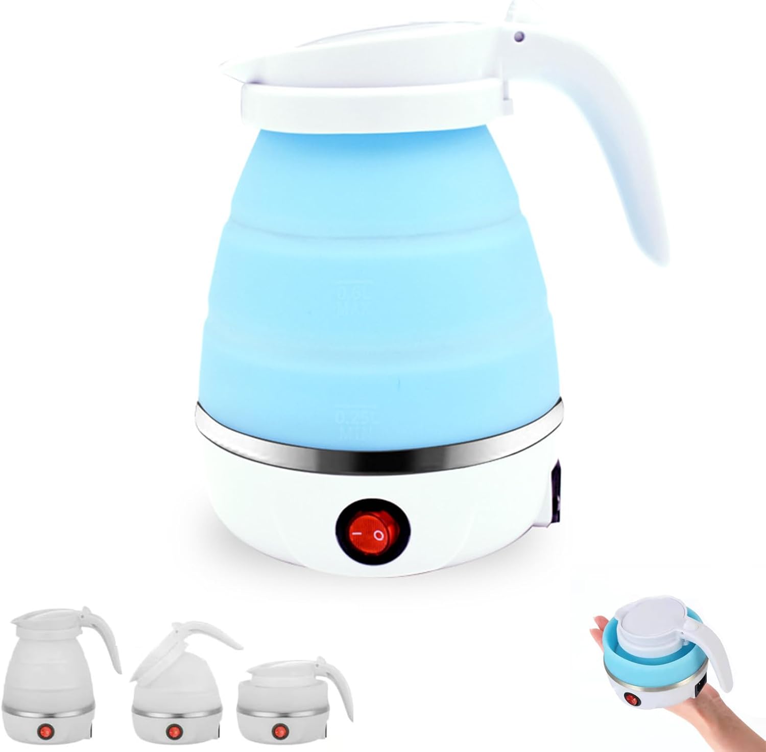 Elmyse Portable Electric Kettle, Portable Electric Kettle with ...