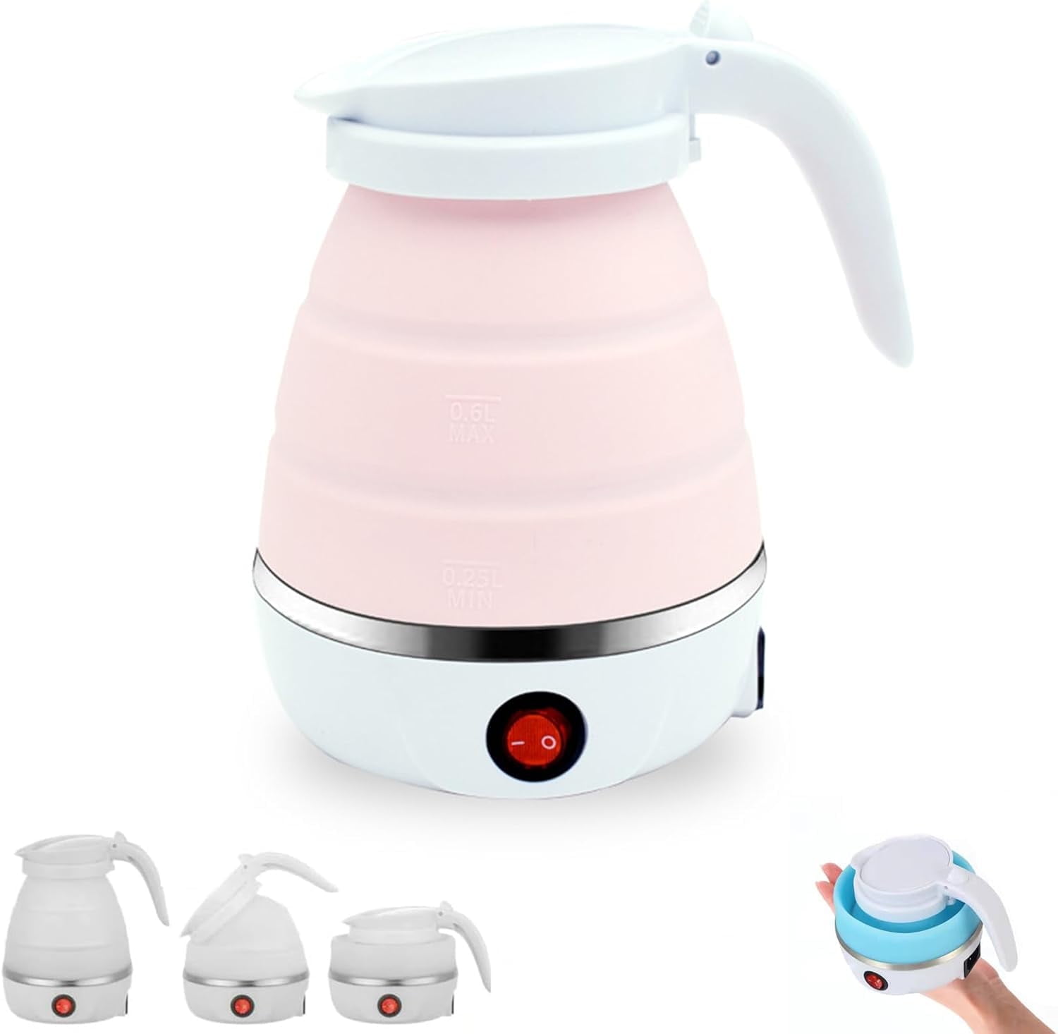 Elmyse Portable Electric Kettle, Portable Electric Kettle with ...