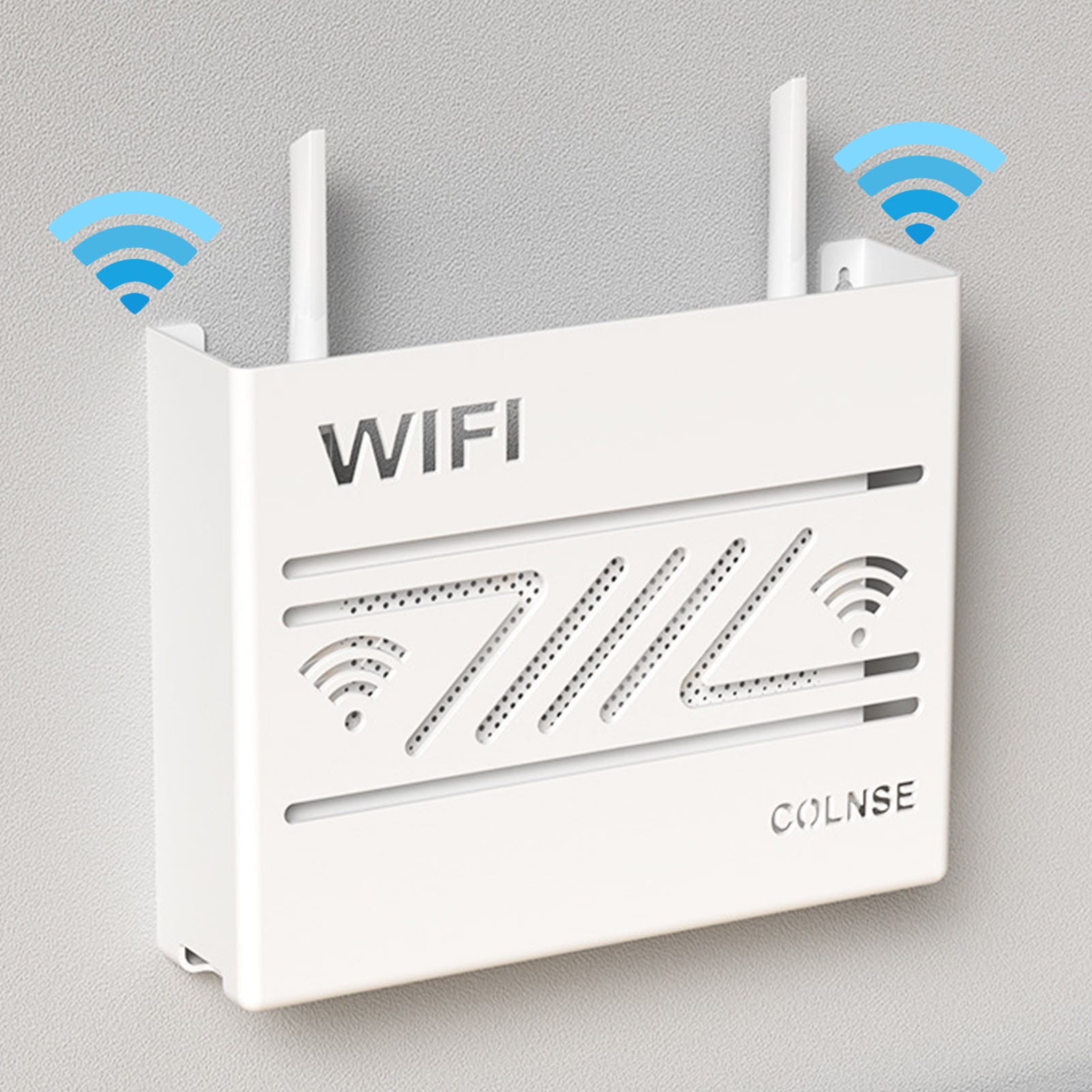 Elodia Wall Mount WiFi Router Box Modern Hollow Heat Dissipation Multi ...