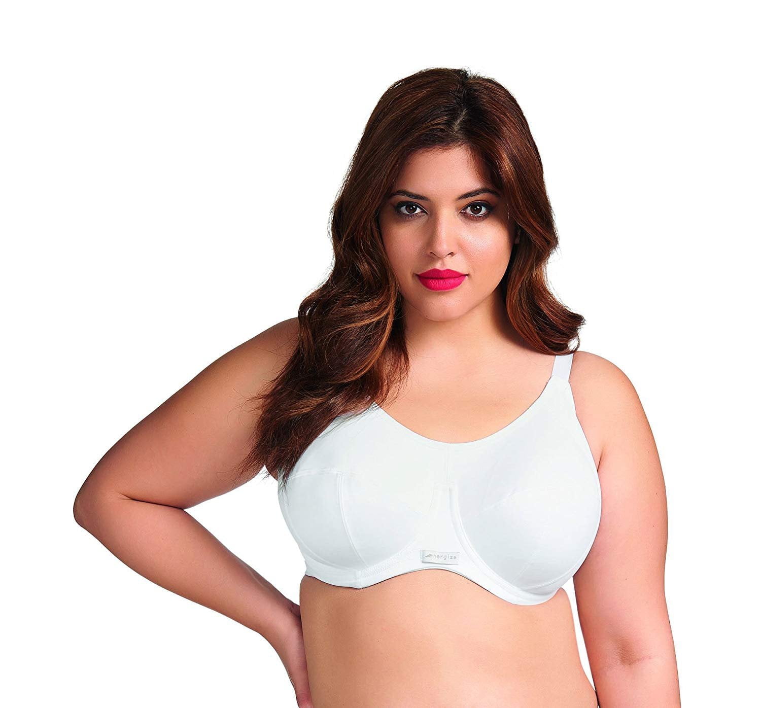 Elomi Energise J-Hook Underwire Sports Bra (8041),42G,White - Walmart.com