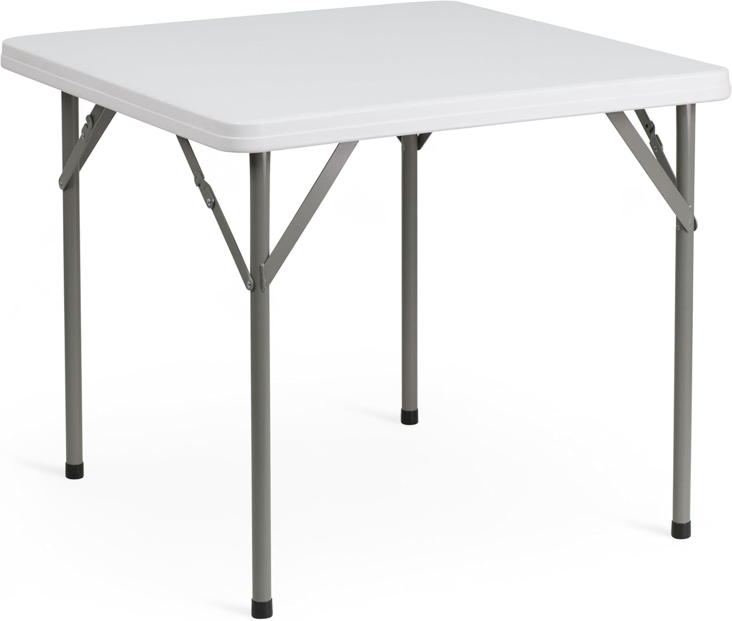 Elon 2.85' Square Plastic Folding Event Table for Indoor/Outdoor Events ...