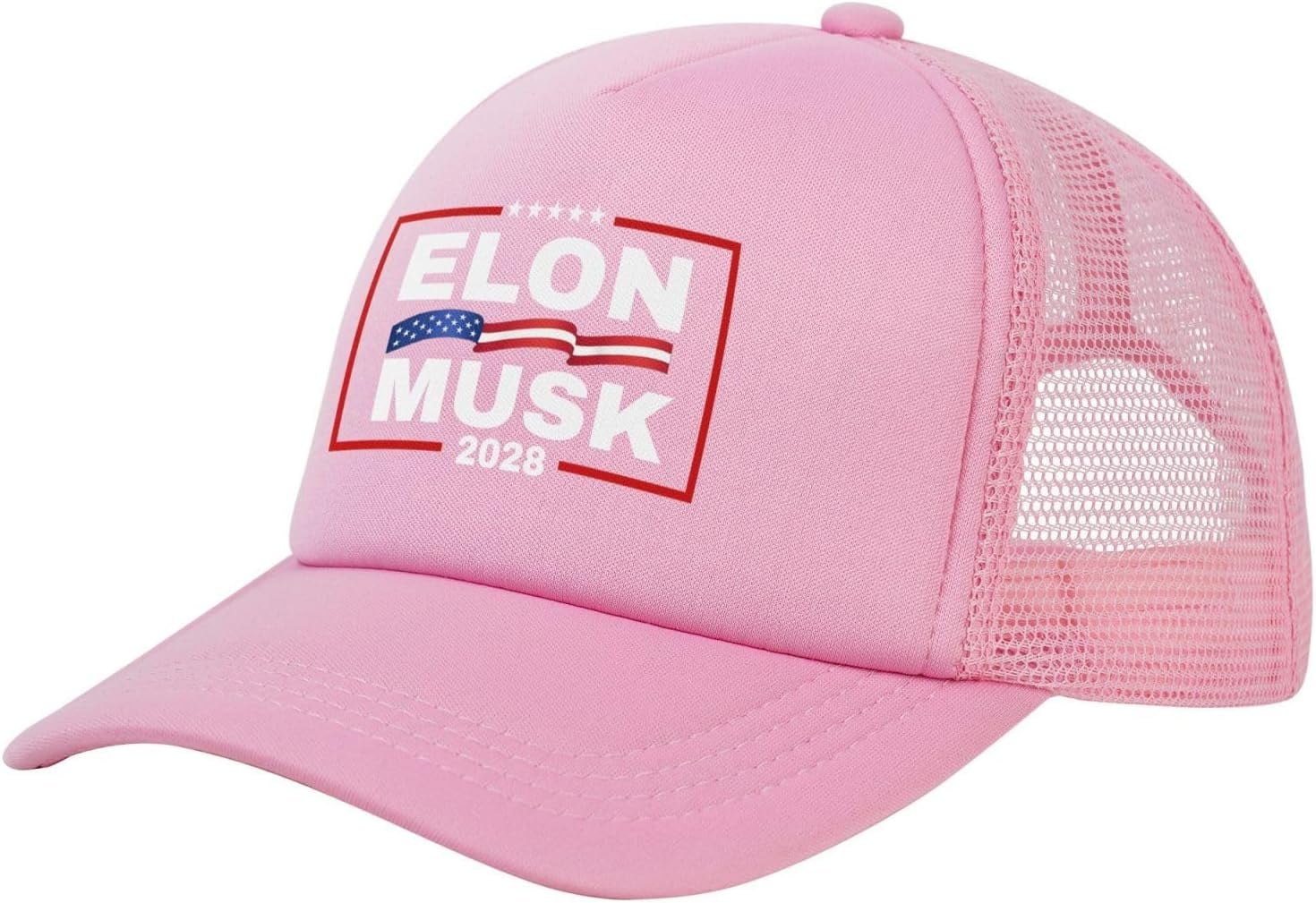 Elon Musk 2028 Hats Elon-Musk for President Mesh Trucker Hat Cap ...