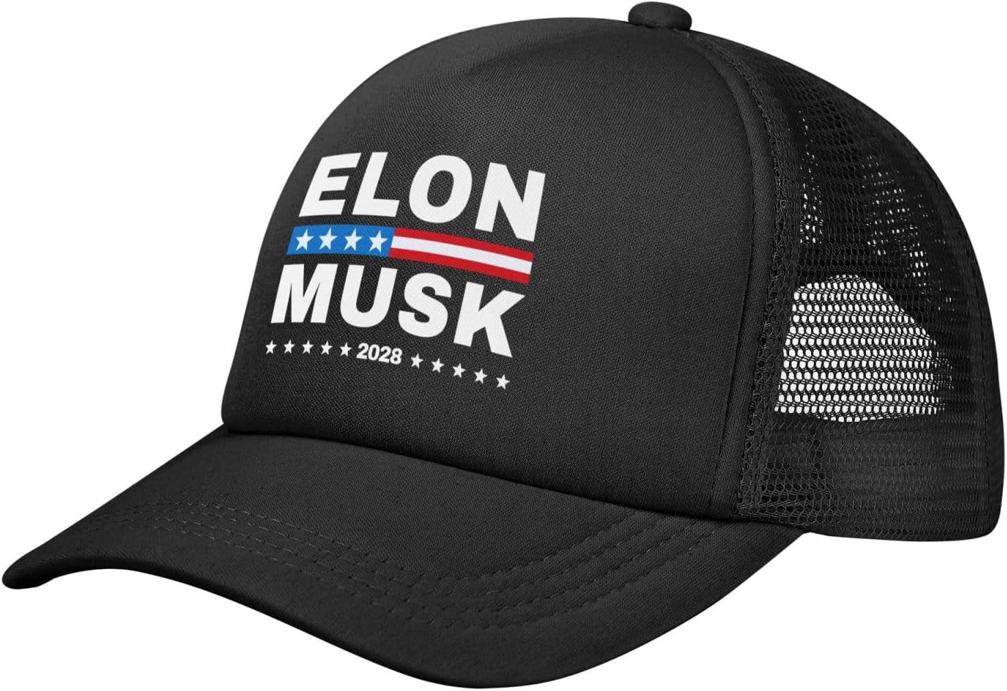 Elon Musk 2028 Hats Elon-Musk for President Mesh Trucker Hat Cap ...