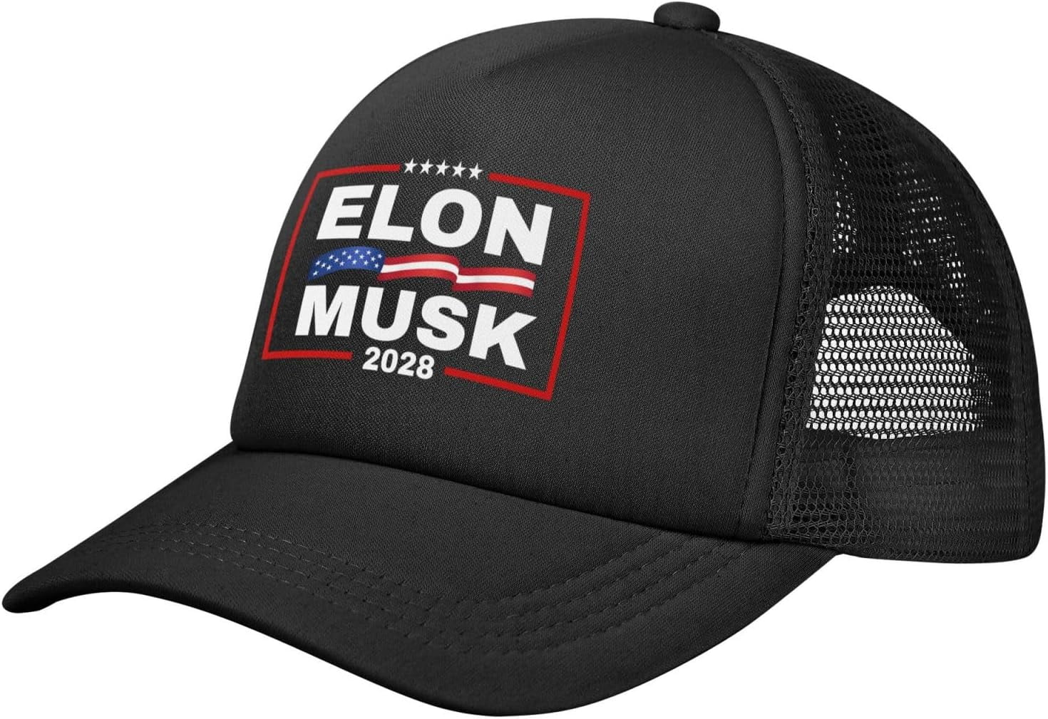 Elon Musk 2028 Hats Elon-Musk for President Mesh Trucker Hat Cap ...