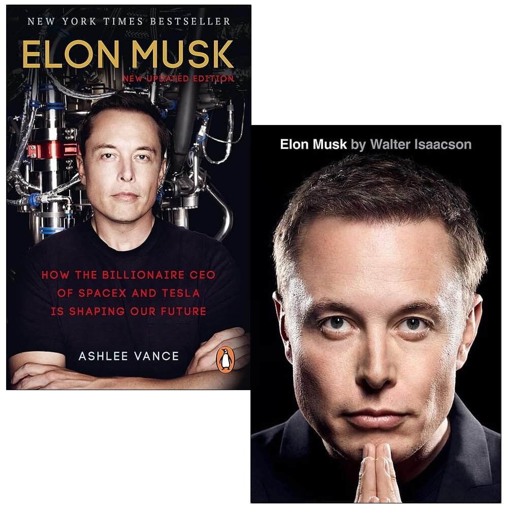Elon Musk: Ashlee Vance & Walter Isaacson 2 Books Non Fiction Hardback ...